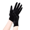 Autumn and Winter Women's Golden Velvet Gloves Elastic Velvet Gloves ...