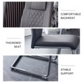 Noble House Modern Upholstered Dining Chairs, Faux Leather Padded Seat ...