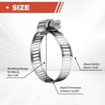American Worm Gear Hose Clamps, 304 Stainless Steel Adjustable Tube ...