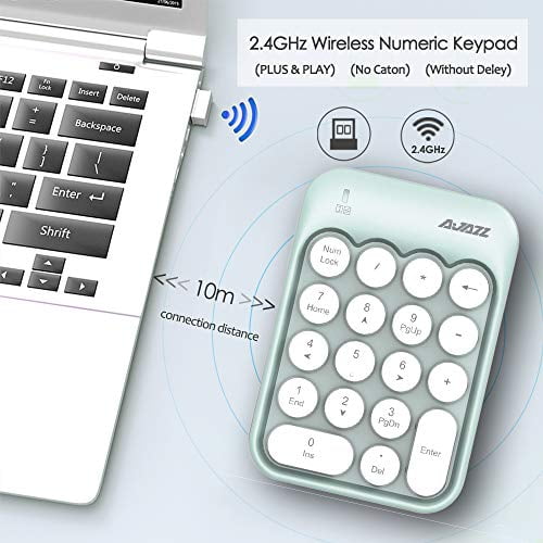 Buy Wireless Numeric Keypad 18 Keys with 2.4G Mini Portable Silent ...