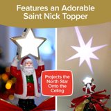 Superstar Santa Pop-Up Signature Series Christmas Tree, 7FT, Pre-Lit w ...