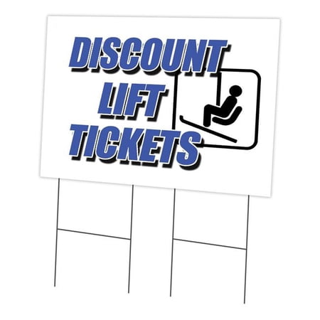 SignMission C-2436 Discount Lift Tickets 24 x 36 in. Discount Lift ...