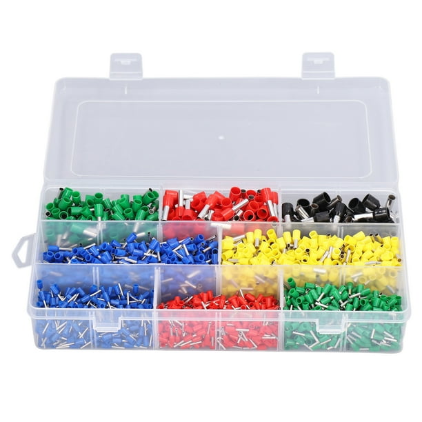 2000Pcs/Set Ferrules Kit Cuivre PVC Isolé Ferrules Sertir Connecteur ...