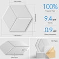 12PCS Acoustics Foam Wall Tiles Soundproof Foam Panel Hexagonal Wall ...