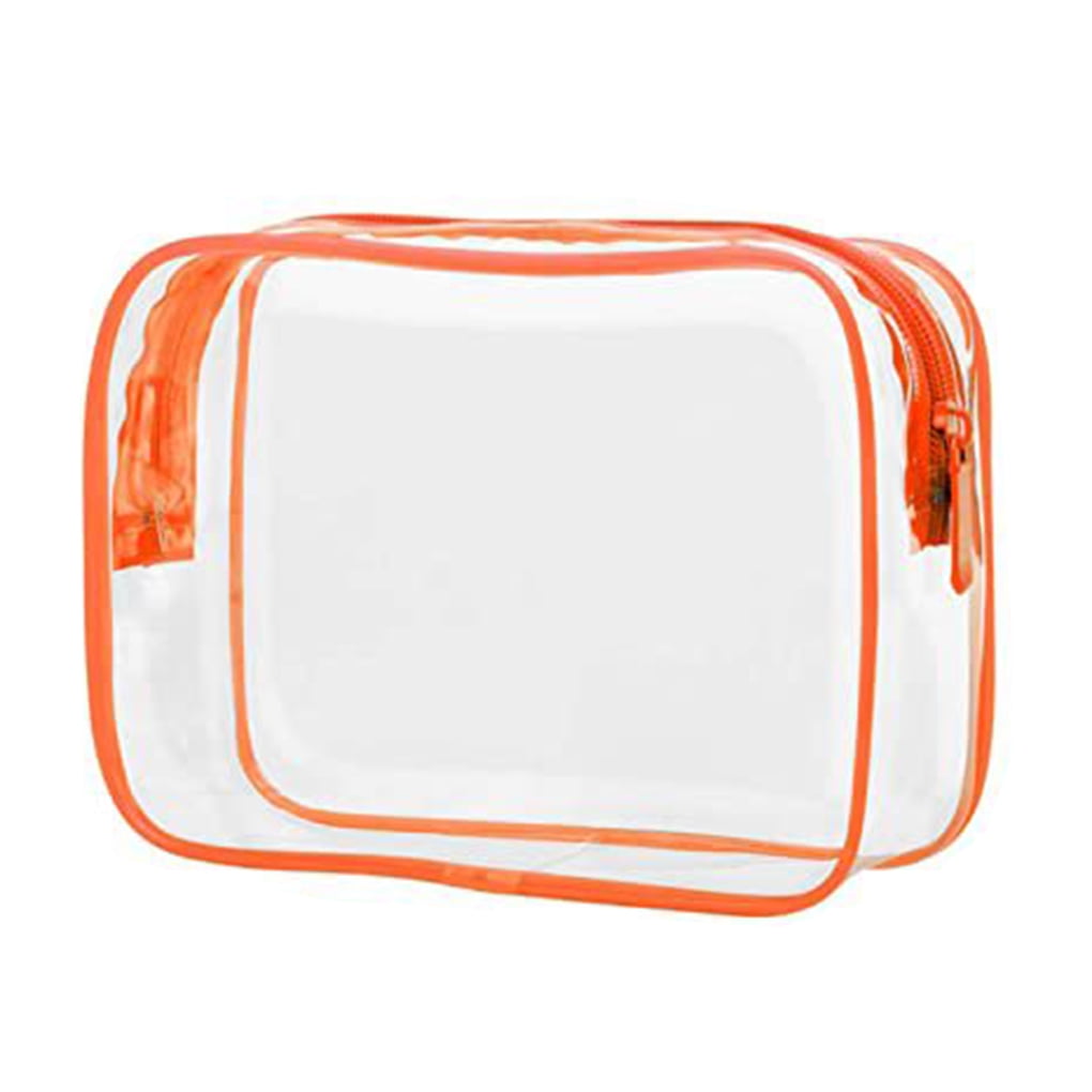 Linyer Transparent Wash Bag PVC Toiletry Pouch Bags Zipper Closure ...