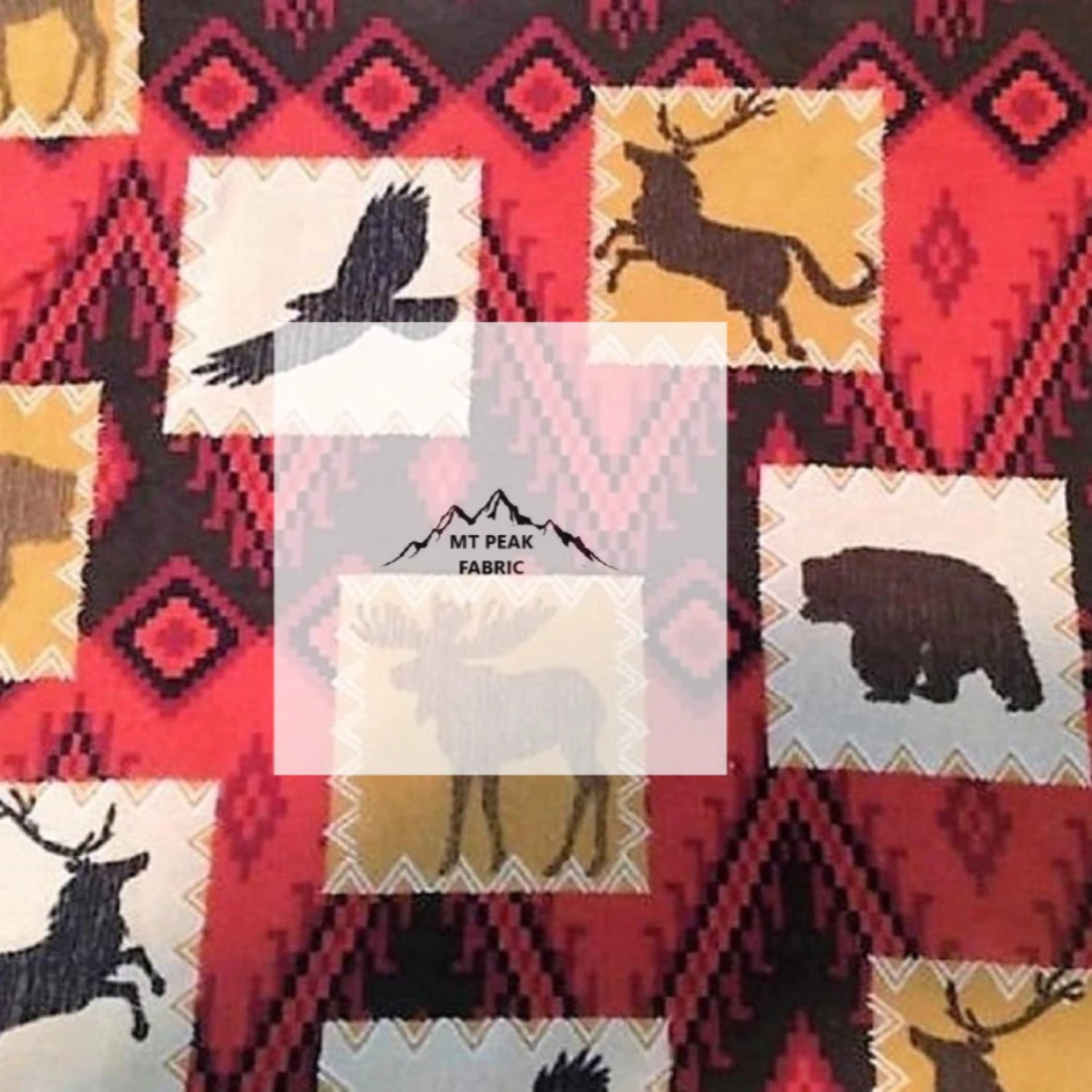 Wildlife Southwestern Flannel Fabric - Walmart.com