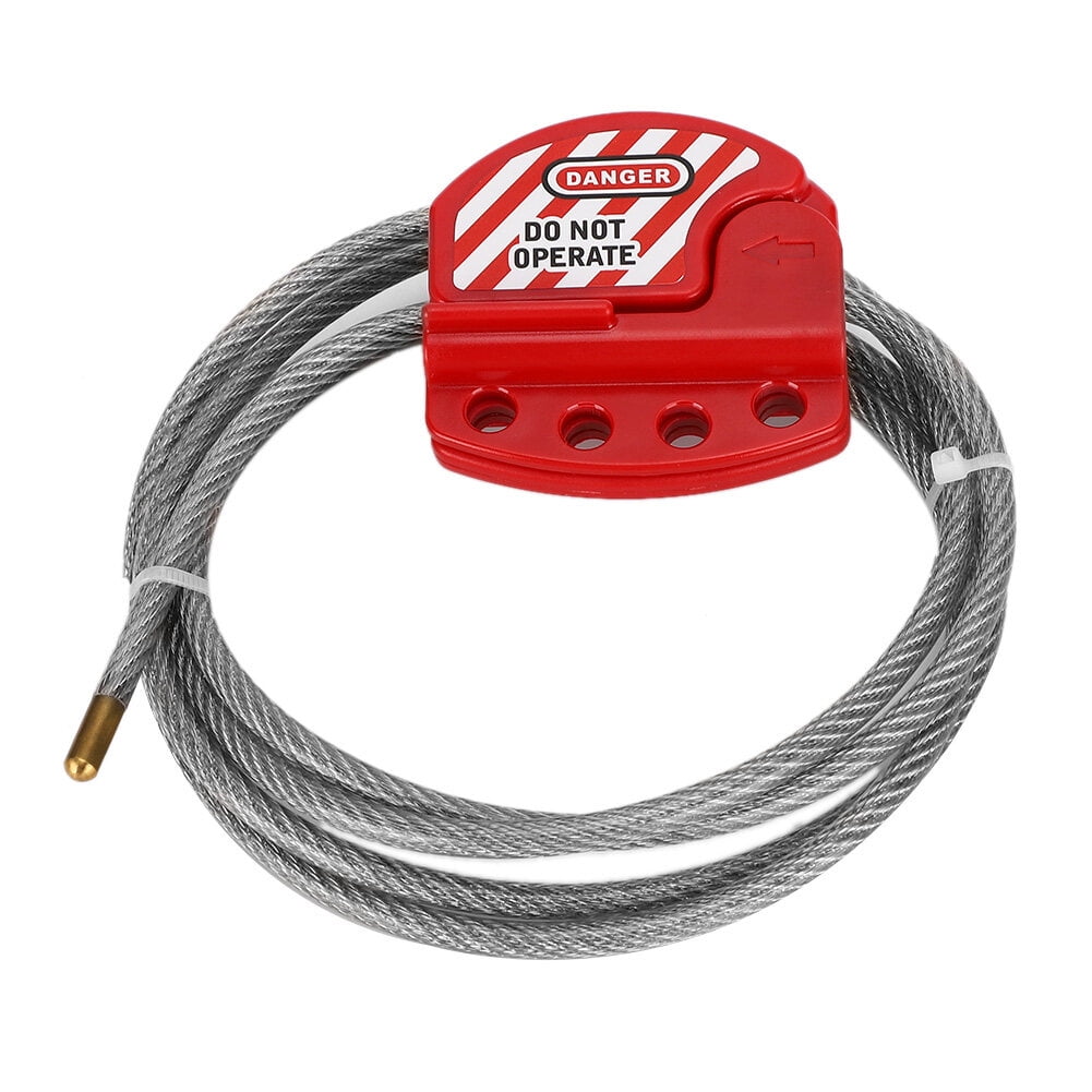 Bloqueo de cable, Cable de acero inoxidable ajustable Dispositivos de etiquetado de bloqueo de ...