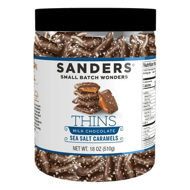 Sanders Specialty Gourmet Dark Chocolate Covered Sea Salt Caramels ...