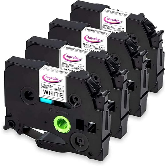 12mm 47 Laminated White Tz Tape