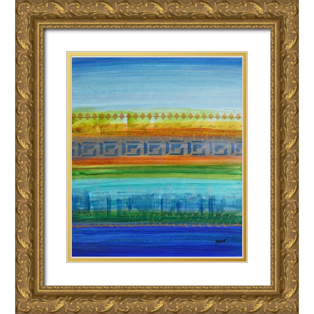 Hafod, Danielle 20x23 Gold Ornate Wood Framed with Double Matting ...