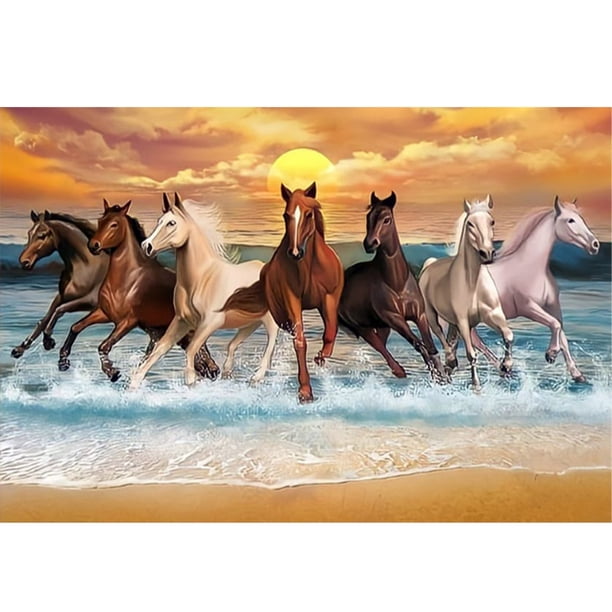 Hilo de bordar completo Eco-algodón 11CT impreso caballo punto de cruz Kit ilustraciones ...