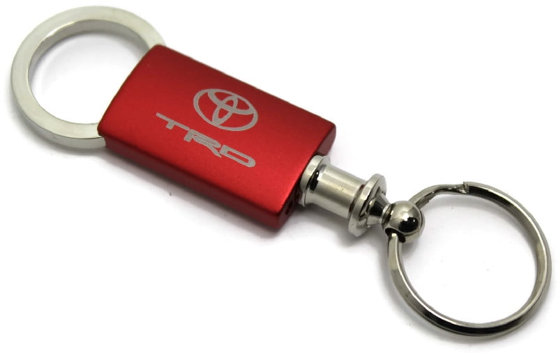 Toyota Racing Development TRD Red Anodized Aluminum Valet Key Chain ...