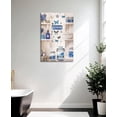 Bathroom Wall Art Butterfly with Flower in Bottles Canvas Prints Framed ...