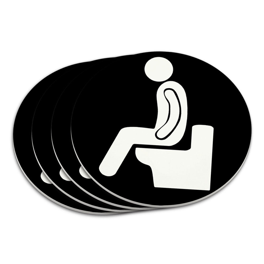 Poop Pooping Toilet Coaster Set - Walmart.com