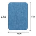 Levamdar Iron-On Denim Patches, 20 Pieces, 100% Cotton, Assorted Blue ...