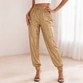 COMVALUE Sequin Joggers for Women 2026 Sparkly Pants Holiday Party ...