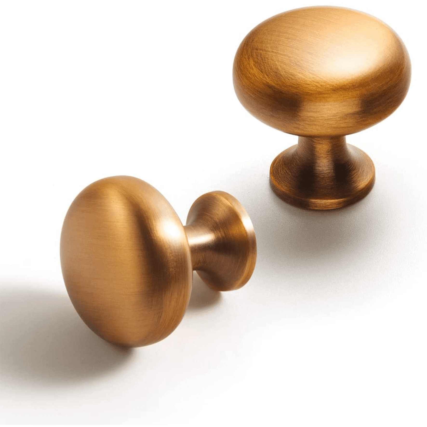 Goo-Ki 6 Pack Brushed Bronze Round Classic Cabinet Knobs Hardware for ...
