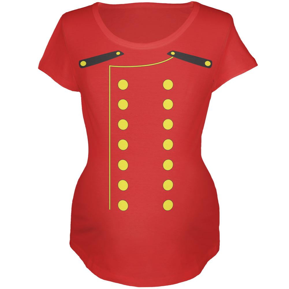 Halloween Hotel Bellhop Costume Maternity Soft T Shirt Red 2XL ...