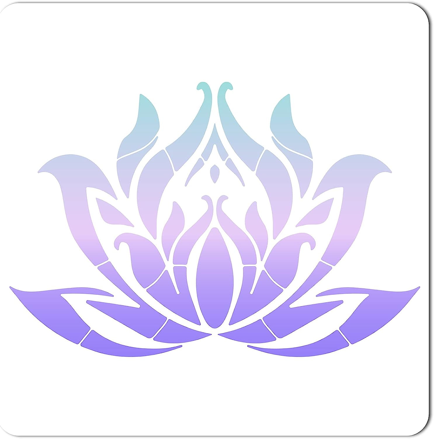 1pc Lotus Flower Stencil Mandala Sacred Templates Yoga Reusable Plastic ...