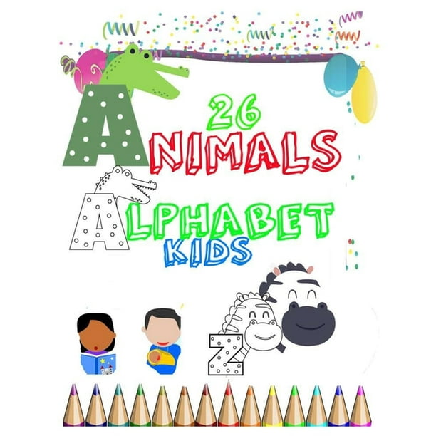 26 animals alphabet kids: Simple 26 ALPHABET ANIMALS COLORING FOR Kids ...