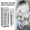 2 PCS Silver-Gray-Natural-Hair-Dye-Cream-Fashion-silver-hair-dye ...