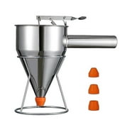 5L Manual Donut Depositor Dropper Dough Batter Dispenser Hopper Maker ...