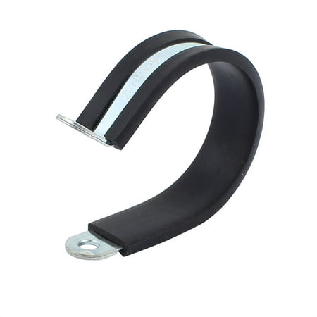 45mm Diameter EPDM Rubber Lined R Shaped Zinc Plated Pipe Clips Hose ...
