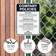 Company Policies Sign, Employees Break Room Decor, - Walmart.com