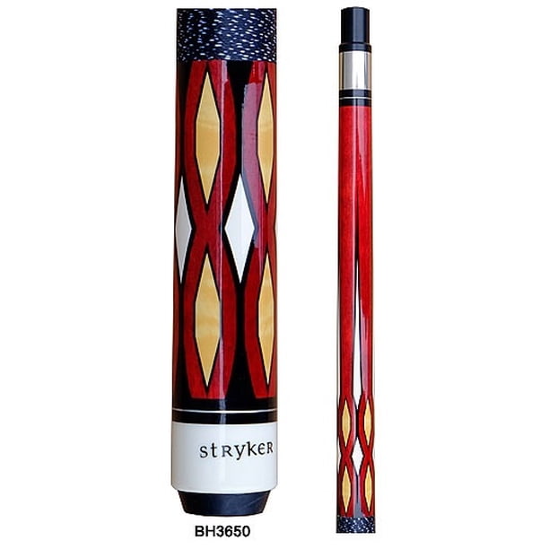 Stryker BH3650 Pool Cue Stick Red w/ Linen Wrap + Quick-Release Joint+ ...