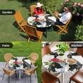 Black White Cow Round Tablecloth for 45-54 Inch Tables,Fitted Table ...