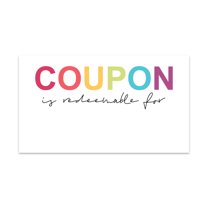 Koyal Wholesale Rainbow Font Blank Coupon Is Redeemable For Voucher ...