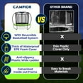 Campior Pumpkin Trampoline with Hoop & Enclosure – Durable, Safe ...