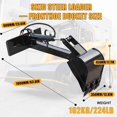 MMS Mini Skid Steer Loader with Excavator Digger, 13.5HP 420CC EPA ...