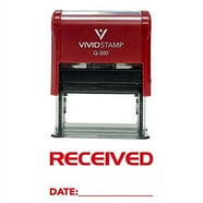 Vivid Stamp Received Designer Office Self-Inking Office Rubber Stamp ...
