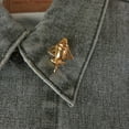 Across The Puddle, Ancient Golden Jet-3 Lapel Pin | 24k Gold Plated ...