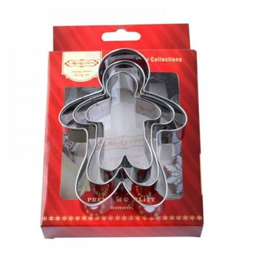Jocestyle 3pcs Stainless Steel DIY Gingerbread Man Biscuit Cookie Mold ...
