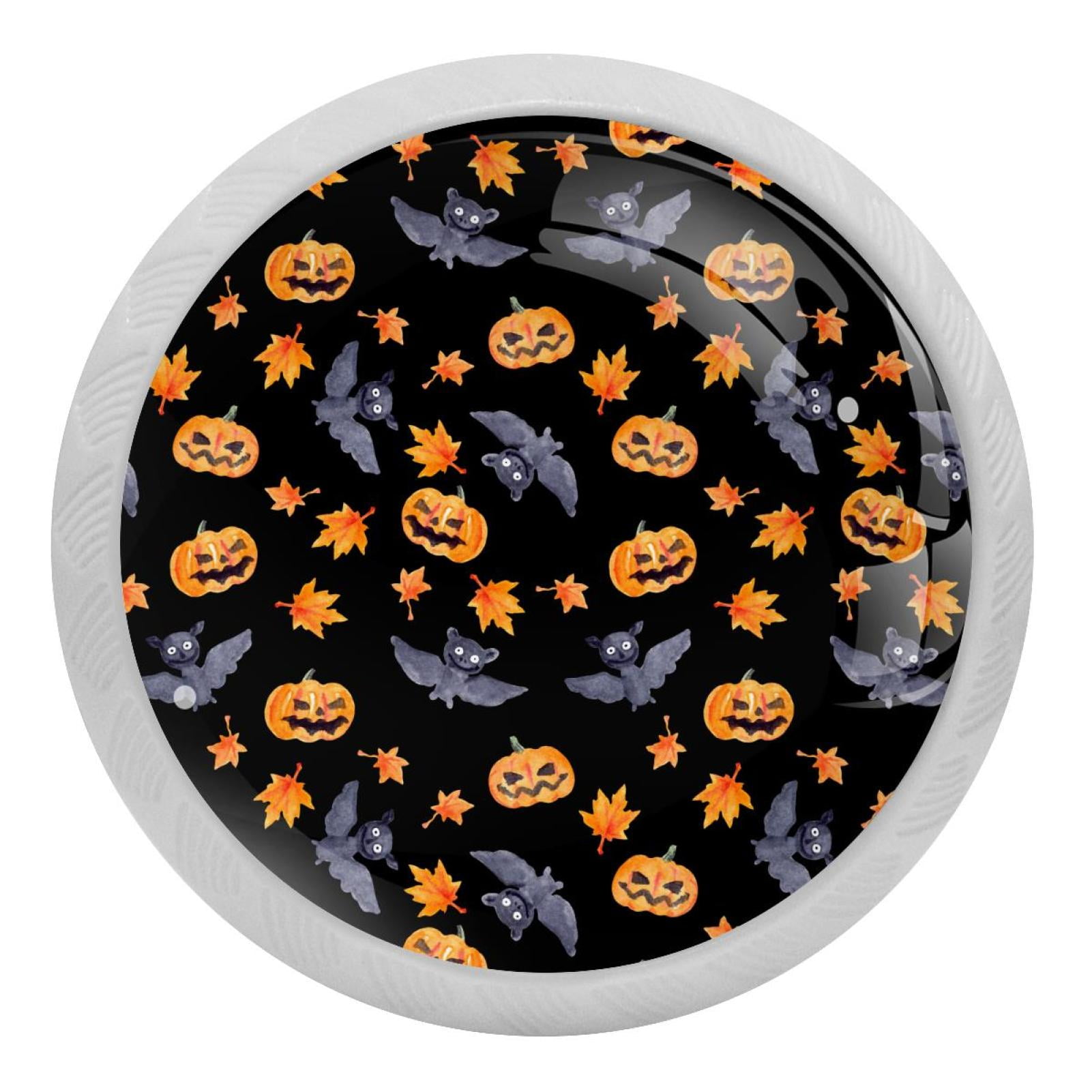 4PCS Round Halloween Cabinet Fluorescence Knob Glowing in the Dark ...