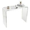 BENTISM 38in Clear Acrylic Console Table, Transparent U-Shape Side ...
