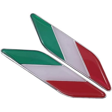Italy Flag Sticker 1pair National Flag Metal Stickers Car Sticker ...