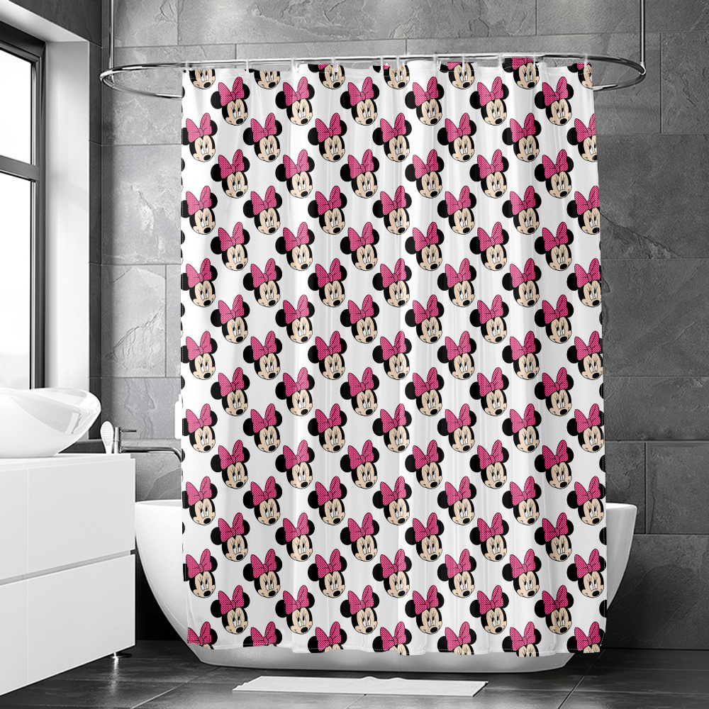 Disney Mickey and Minnie Mickey Mouse Palm Leaf Shower Curtain ...