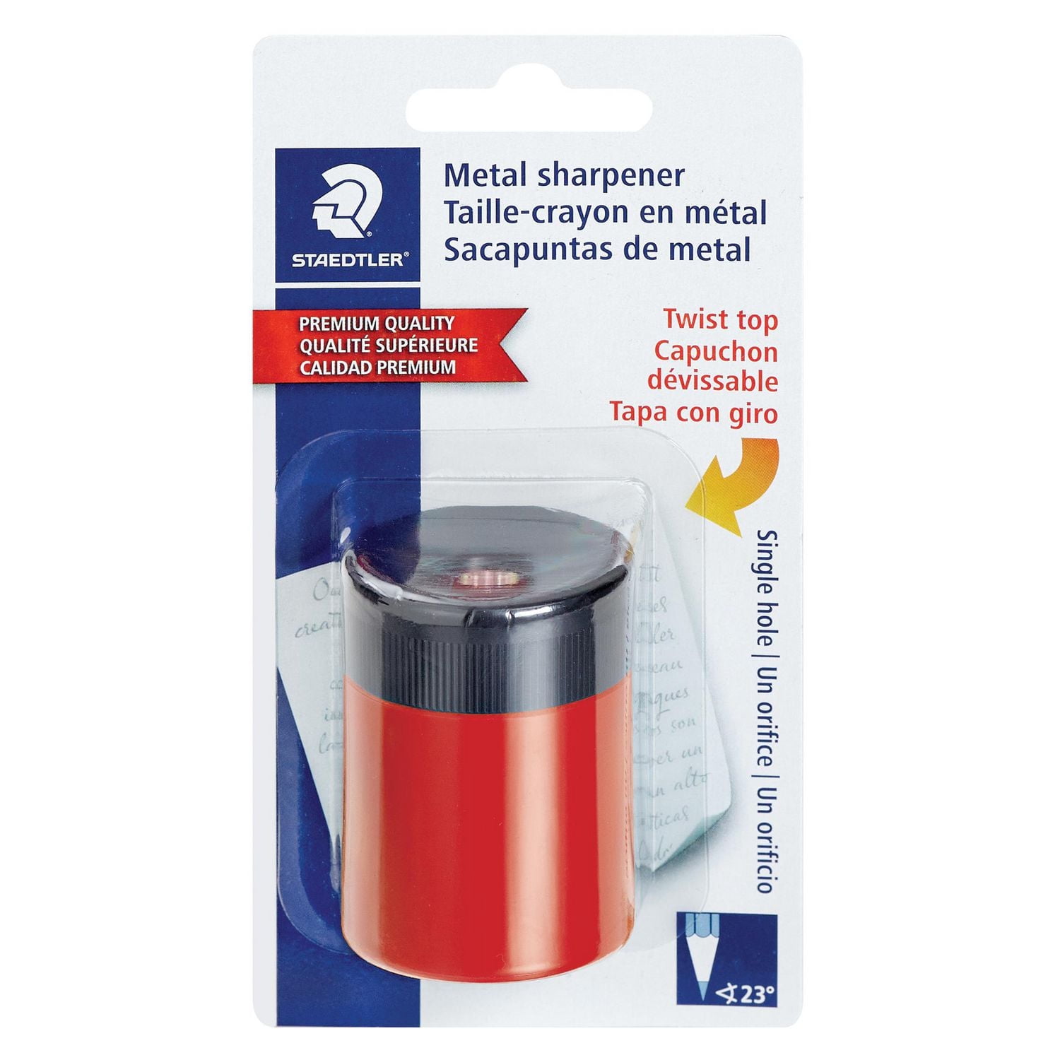 Staedtler Metal Single-hole Red Sharpener, 1 Each - Walmart.ca