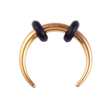 Human Body Piercing Stainless Steel Horn Nose Ring C-Shaped Nose Nail ...