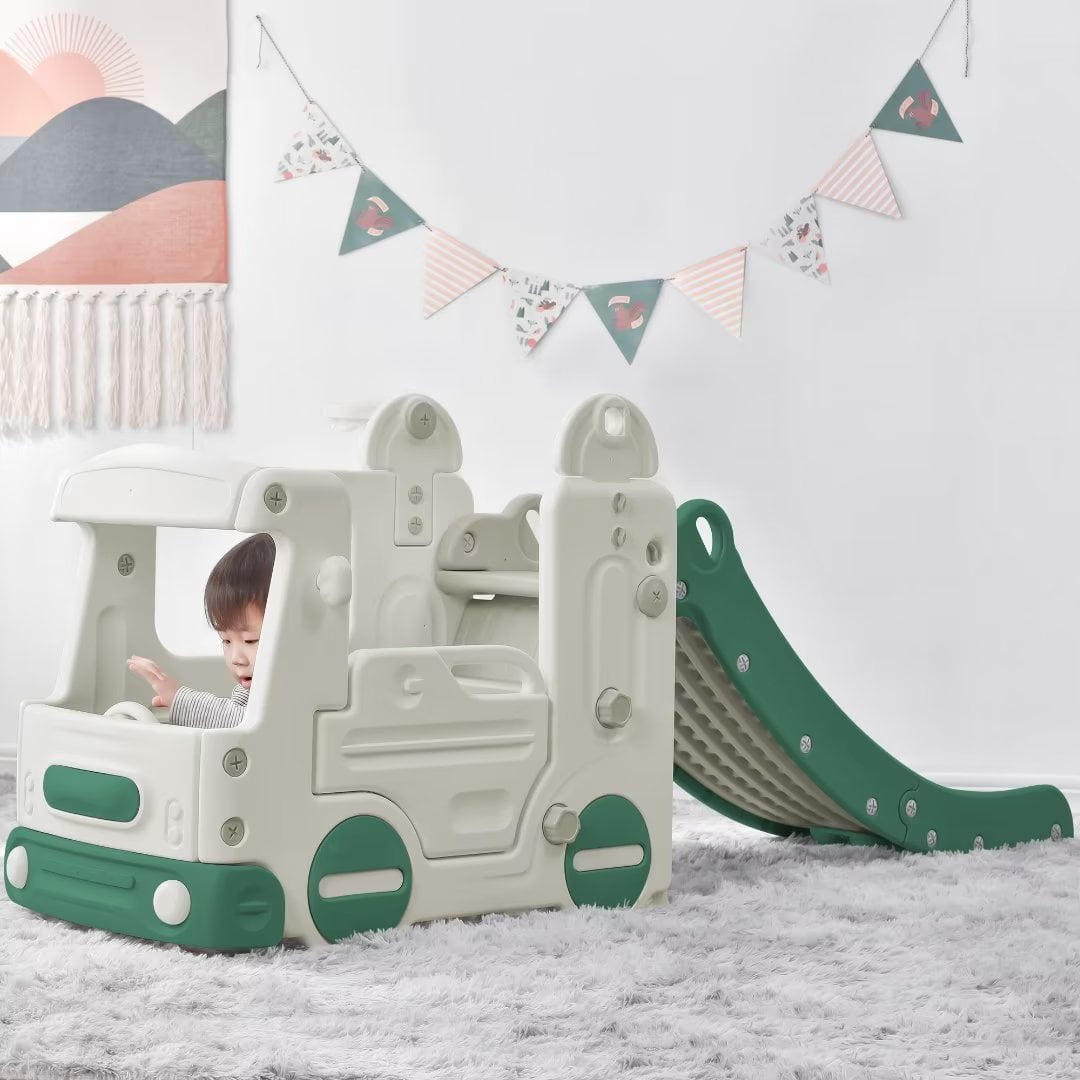 4-in-1 Climber and Slide Set, Toddler Slide Set, Freestanding Slide Set ...