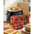 Red Christmas Small Toaster Cover 2 Slice, Kitchen Appliance Covers ...