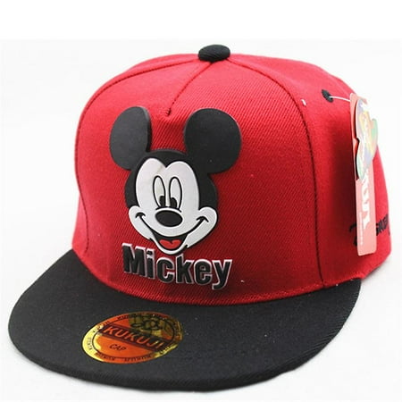 Mickey Mouse Baseball Cap Adjustable Hip Hop Hat Children Kids Boy Girl ...
