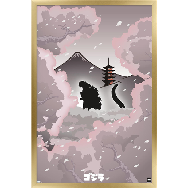 Godzilla - Backdrop Wall Poster, 22.375" x 34", Framed - Walmart.com