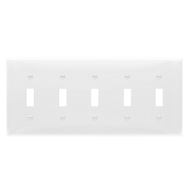 ENERLITES Toggle Light Switch Wall Plate, Gloss Finish, Standard Size 5 ...