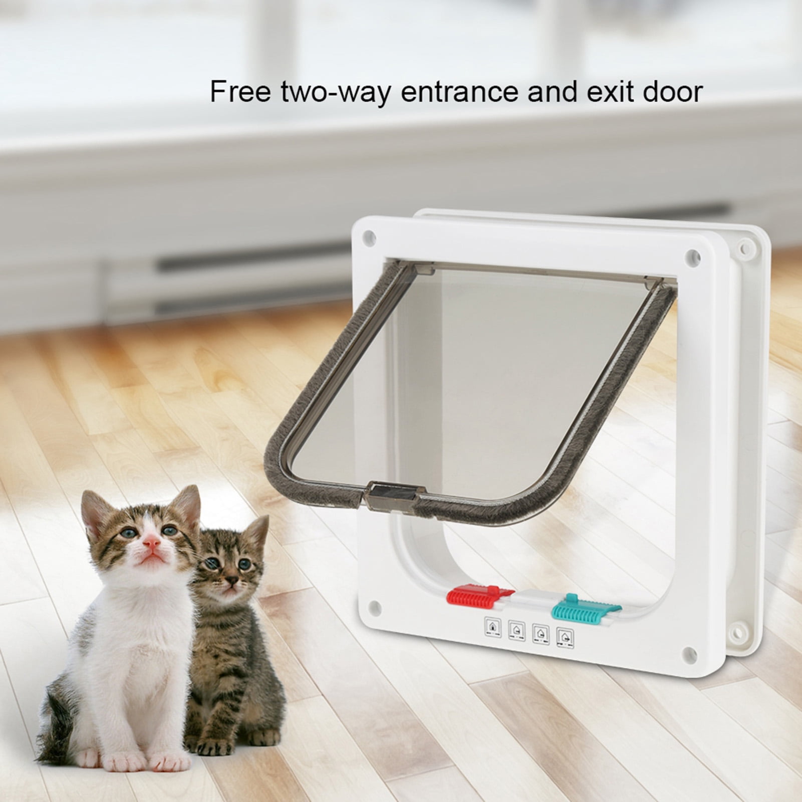 Click here for Estink Lockable Dog Cat Kitten Door 4 Way Lockable... prices