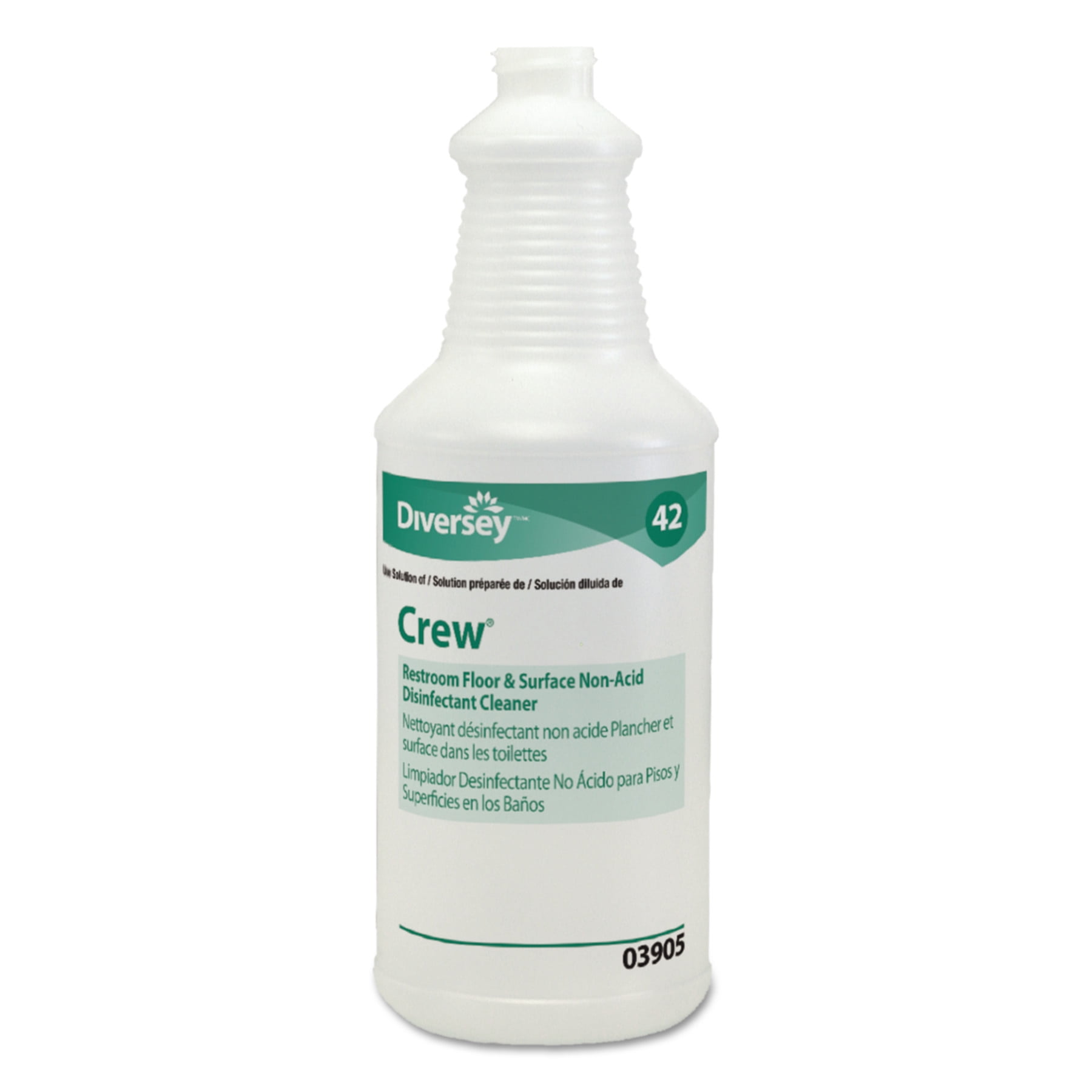 Buy Diversey Crew Restroom Floor/Surface NA Disinfectant Cleaner Capped ...
