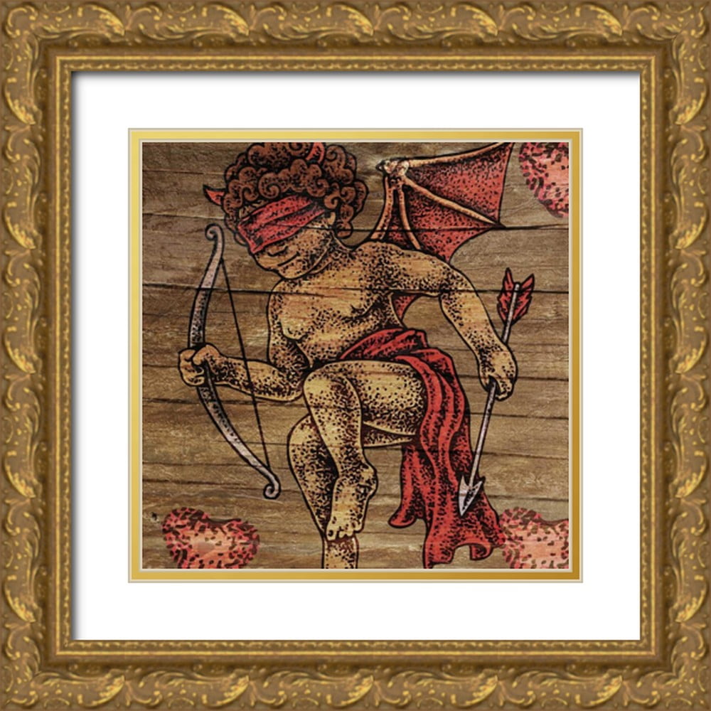 BoMo 12x12 Gold Ornate Wood Framed with Double Matting Museum Art Print ...